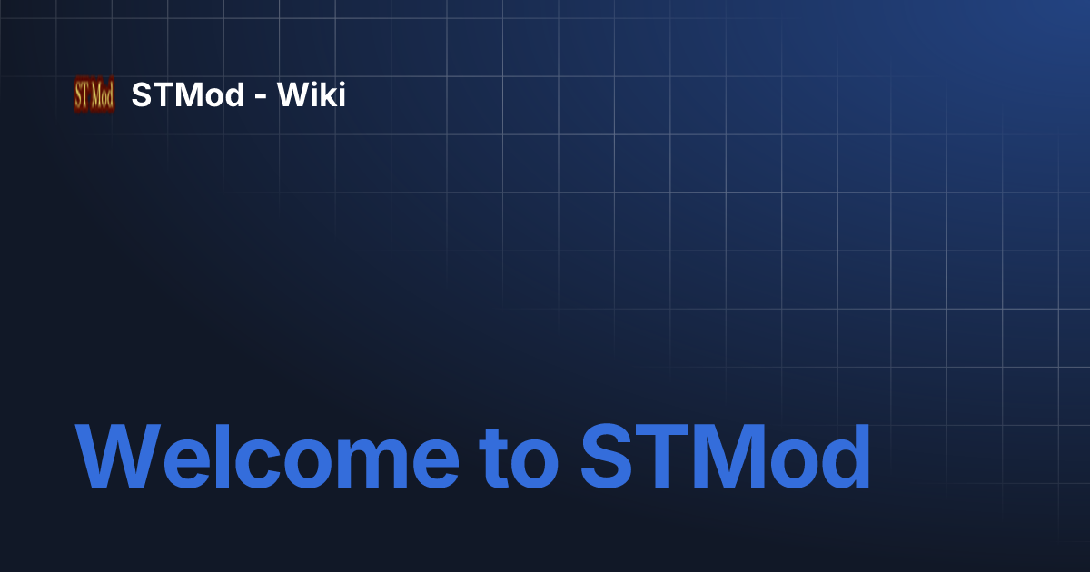 Welcome to STMod | STMod - Wiki